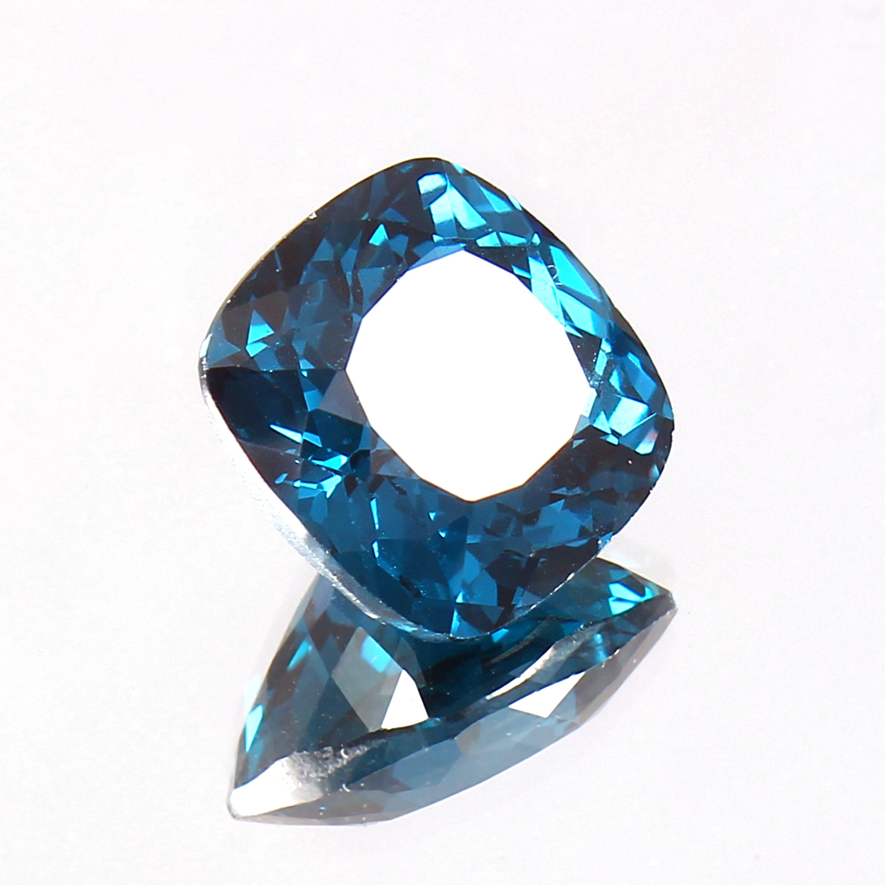 AAA Grade 10x10 MM Transparent Blue Green Indicolite Tourmaline Loose ...