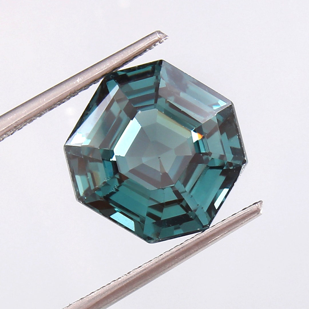 AAA Grade Transparent Blue Green Indicolite Tourmaline Loose Asscher ...