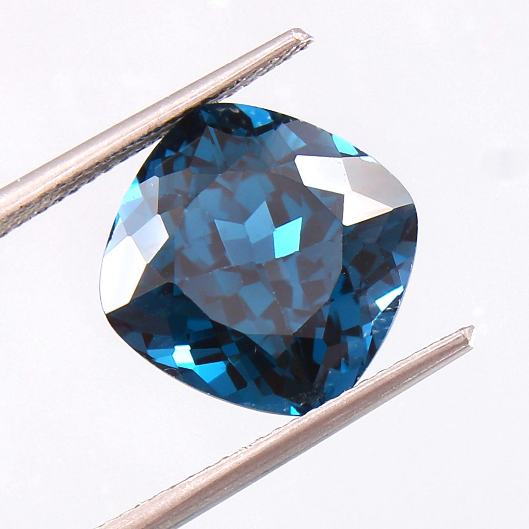 AAA Grade 12x12 MM Transparent Blue Green Indicolite Tourmaline Loose ...