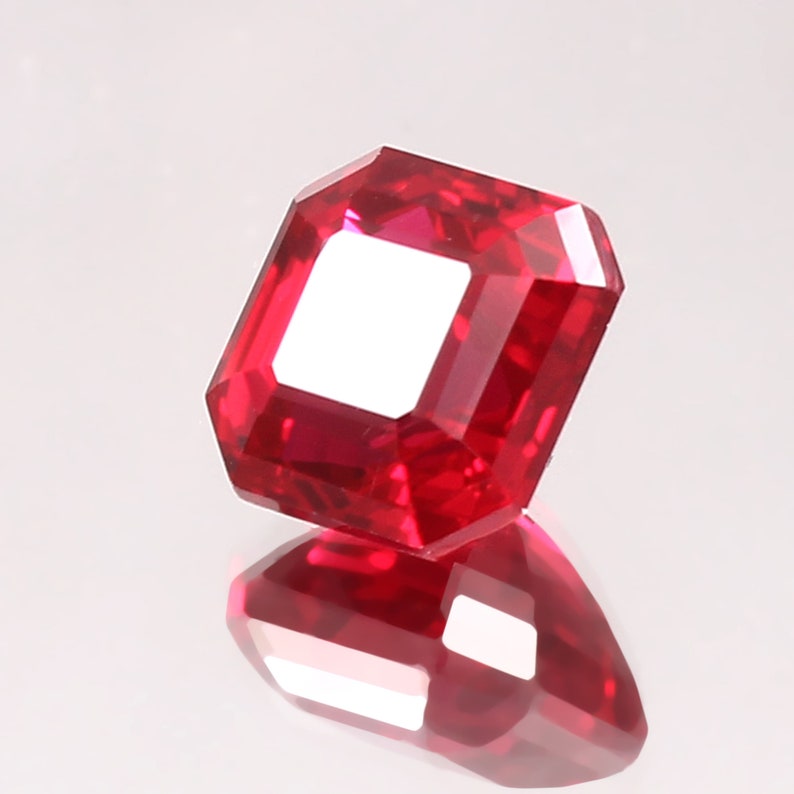 AAA Grade 10x10 MM Mozambique Loose Asscher Cut Gemstone, Excellent ...