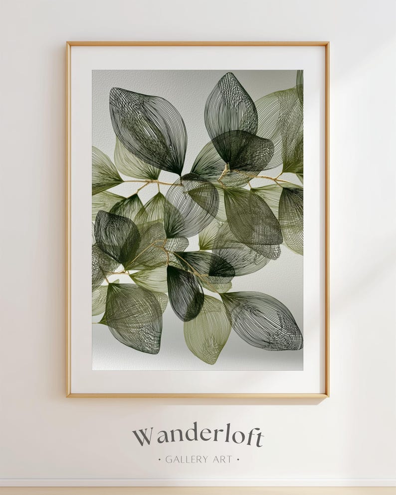 Minimalist Willow Branches Line Art | Botanical Abstract – Fine Art ...