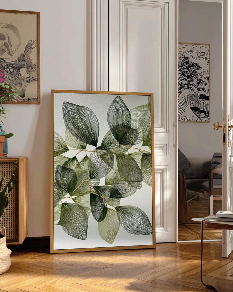 Minimalist Willow Branches Line Art | Botanical Abstract – Fine Art ...