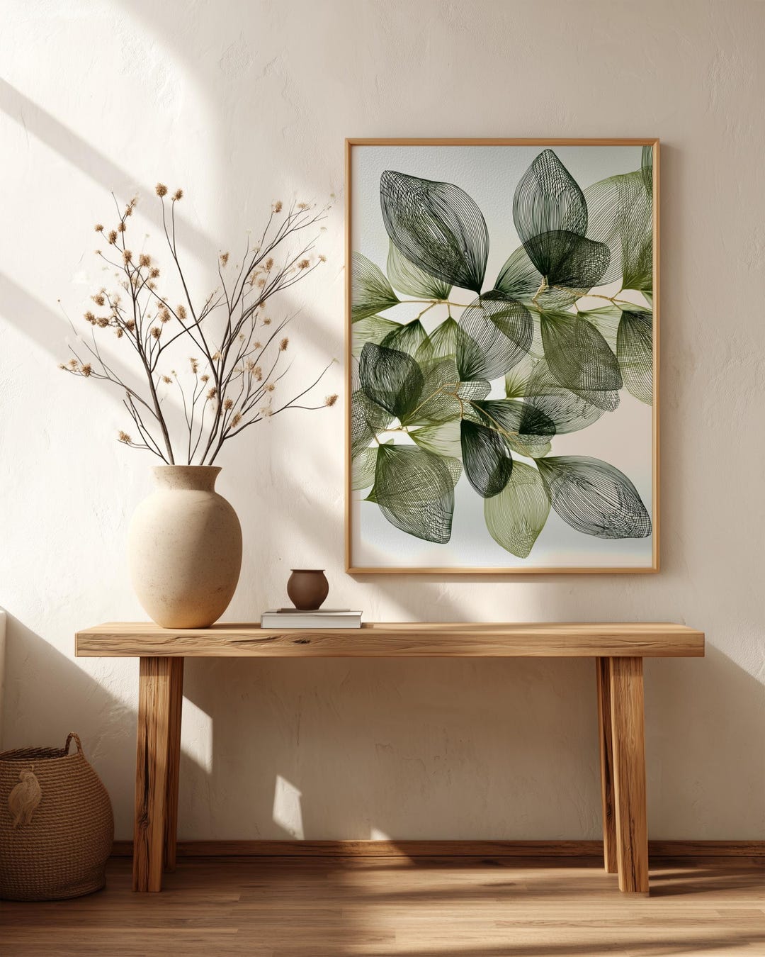 Minimalist Willow Branches Line Art | Botanical Abstract – Fine Art ...