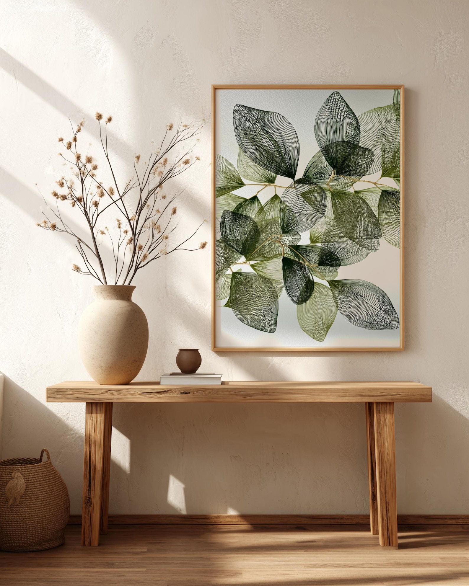 Minimalist Willow Branches Line Art | Botanical Abstract – Fine Art ...