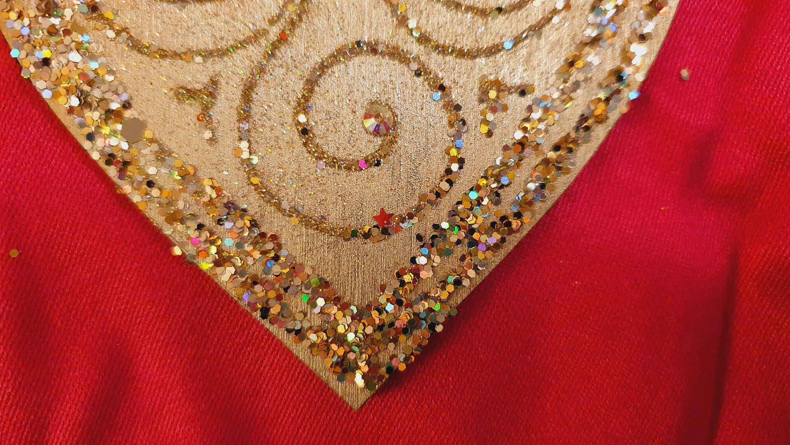 Decorated Heart Hand-decorated Sparkling Silver Wooden - Etsy