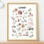 Barnyard Alphabet Nursery Print. Digital Nursery Decor. Animal Alphabet ...