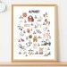 Barnyard Alphabet Nursery Print. Digital Nursery Decor. Animal Alphabet ...