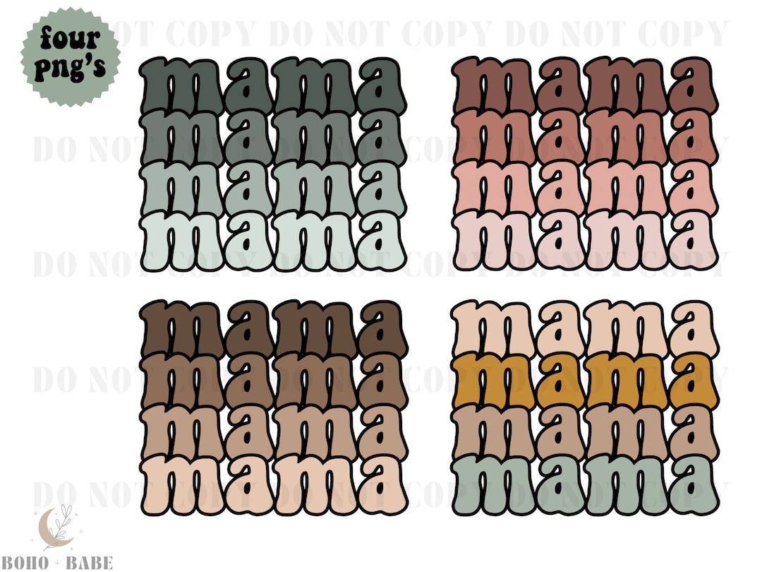 Mama Png. Stacked Mama Png. Mom Png. Mother’s Day Png. - Etsy