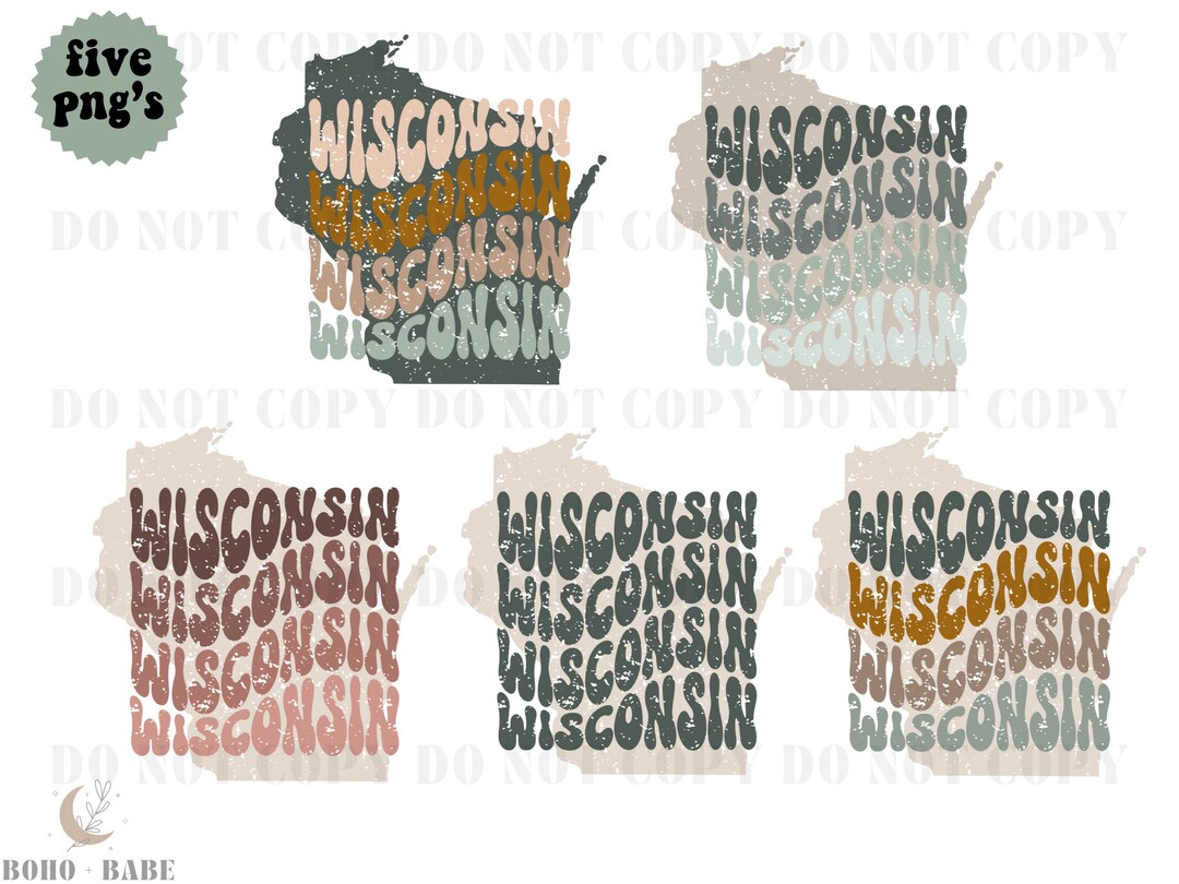 Wisconsin PNG. Distressed Wisconsin PNG. State PNG. Groovy Wisconsin ...