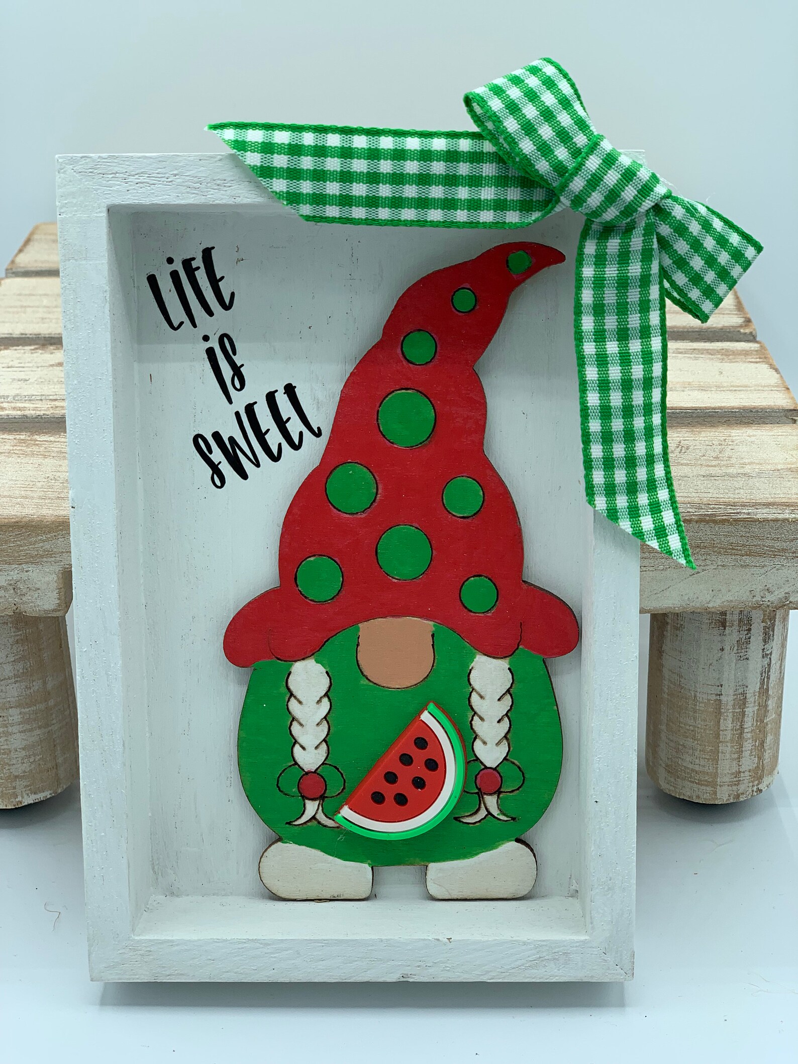 Watermelon Decor/farmhouse Watermelon Decor/watermelon Tiered Tray ...