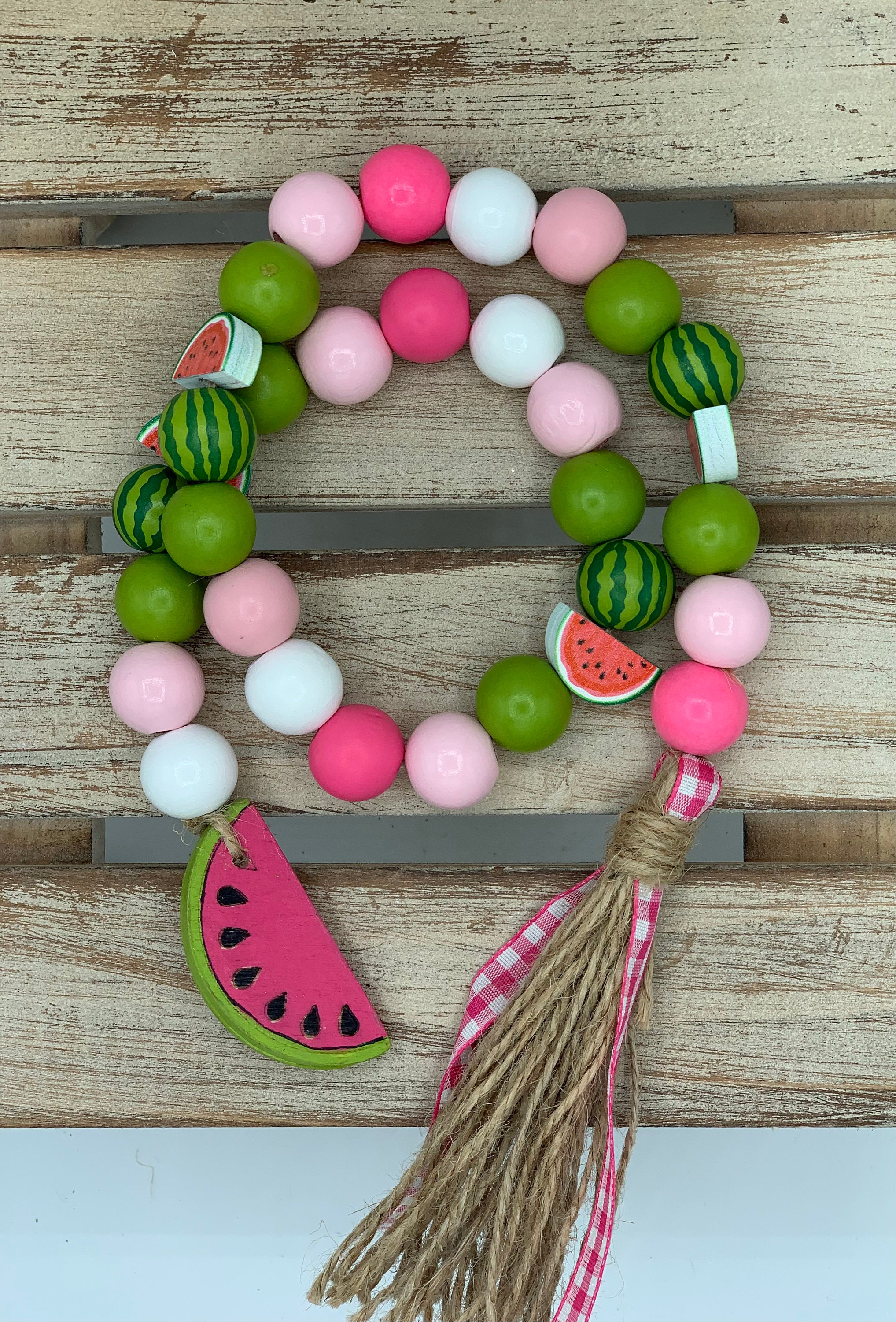Watermelon Decor/farmhouse Watermelon Decor/watermelon Tiered Tray ...