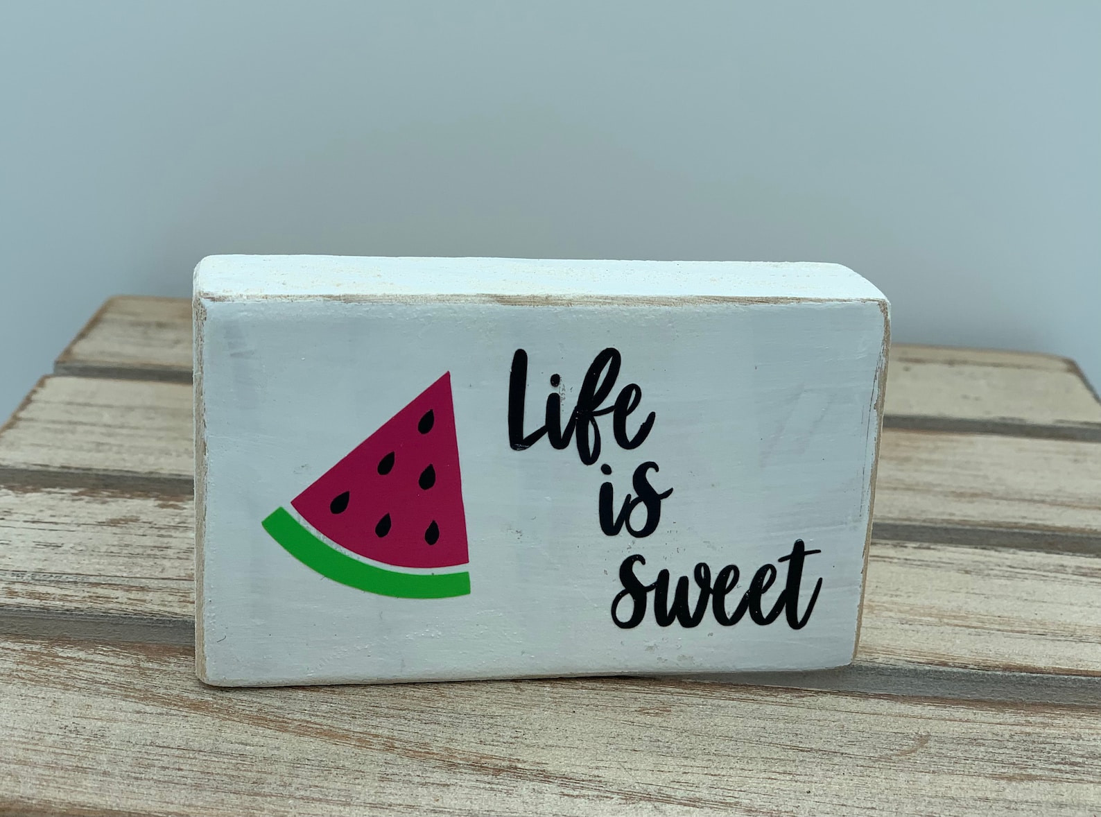 Watermelon Decor/farmhouse Watermelon Decor/watermelon Tiered Tray ...