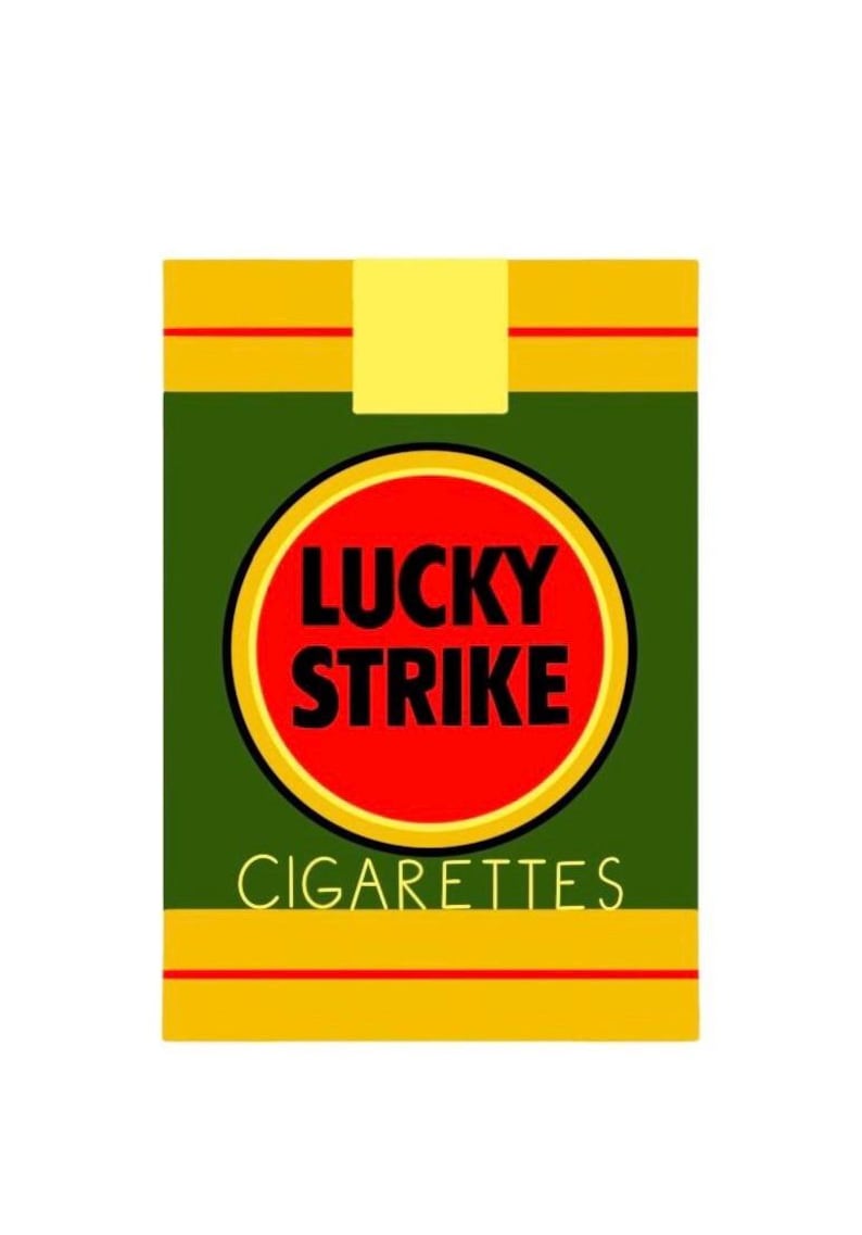 1940's Inspired Lucky Strike Sticker - Etsy
