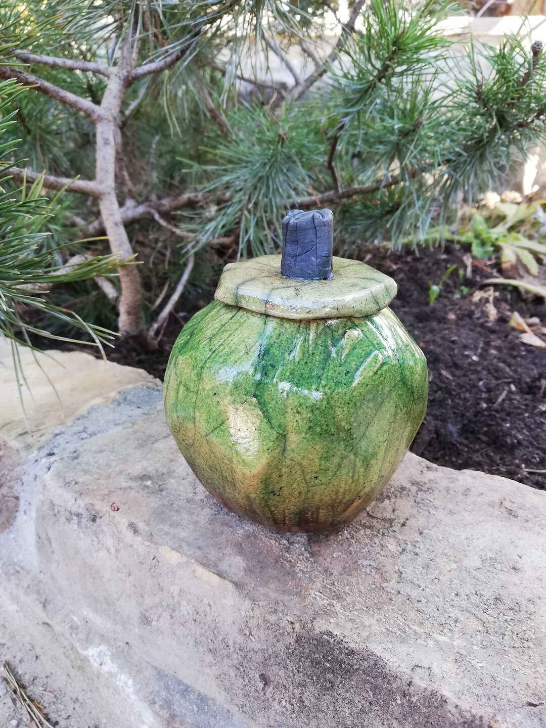 Ceramic, Raku Box - Etsy