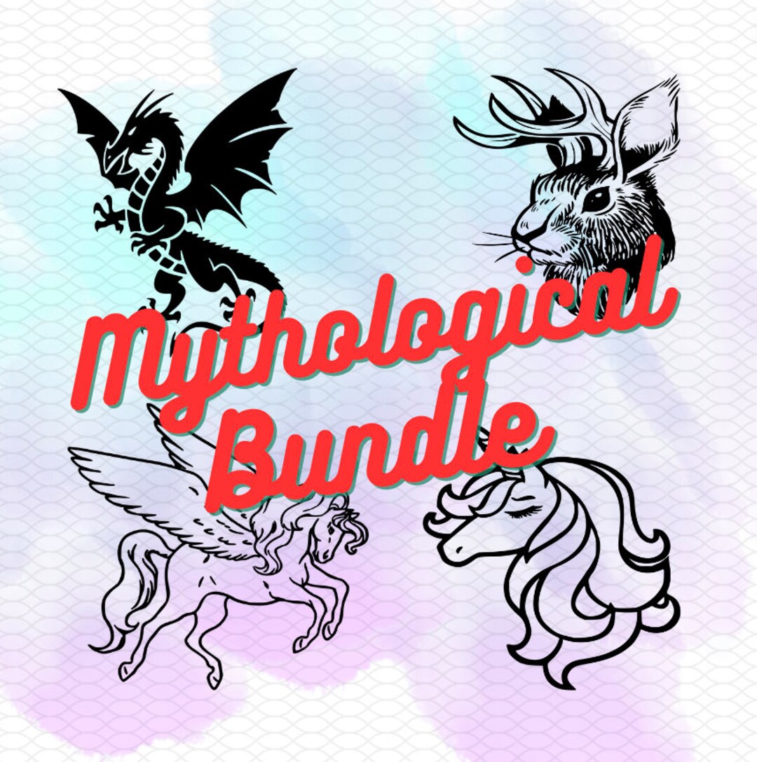 Mythological Creatures Svg, Png, Dxf, Eps Digital File Instant Download ...