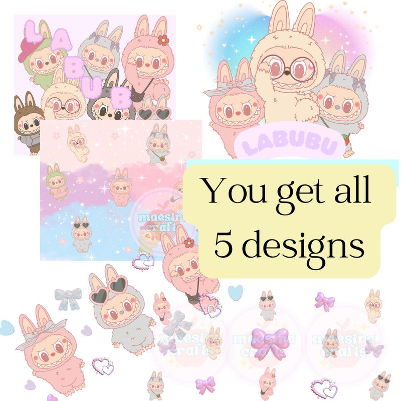 Labubu Png Bundle - Etsy