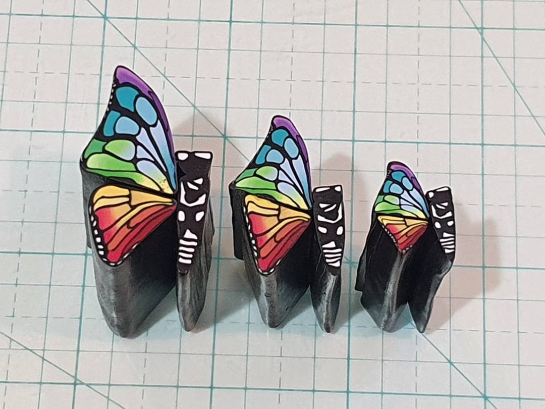 Rainbow Butterfly Wing Canes Available in Large, Medium or Small - Etsy