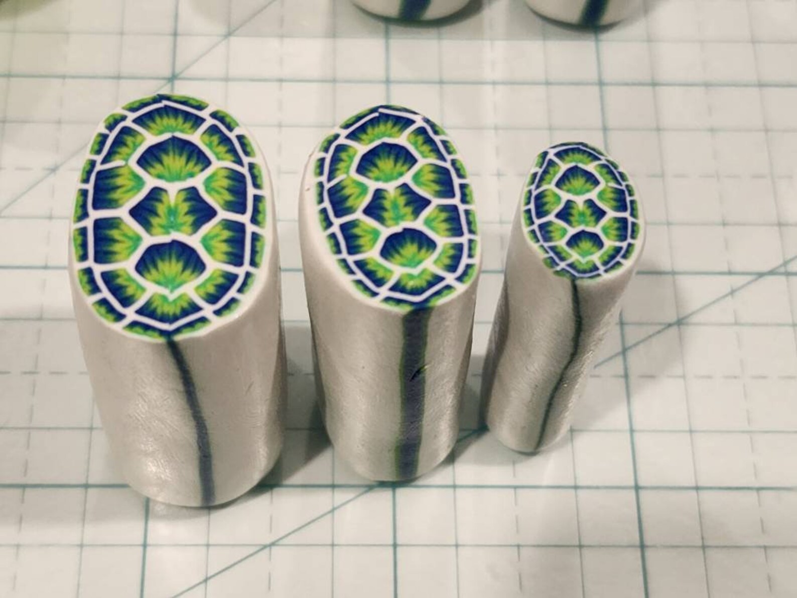 Blue and Green Turtle Shell Canes Available in Large Medium - Etsy