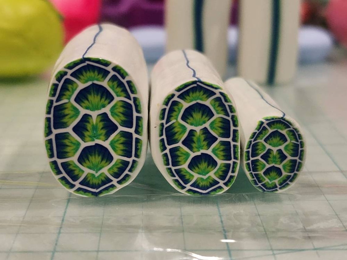 Blue and Green Turtle Shell Canes Available in Large Medium - Etsy