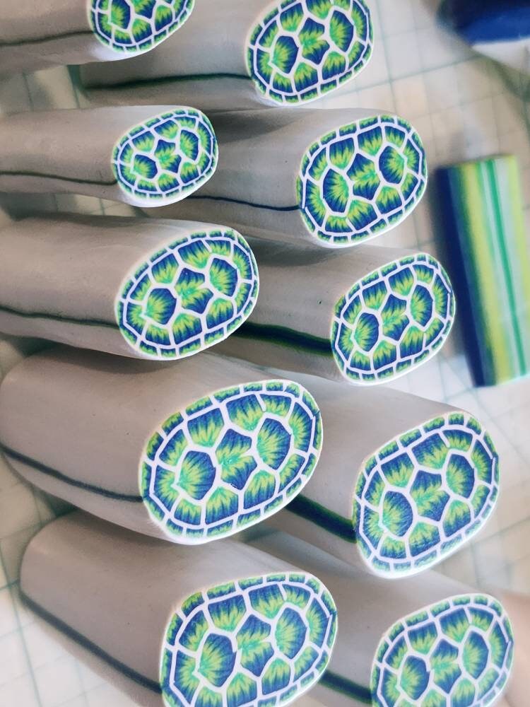 Blue and Green Turtle Shell Canes Available in Large Medium - Etsy