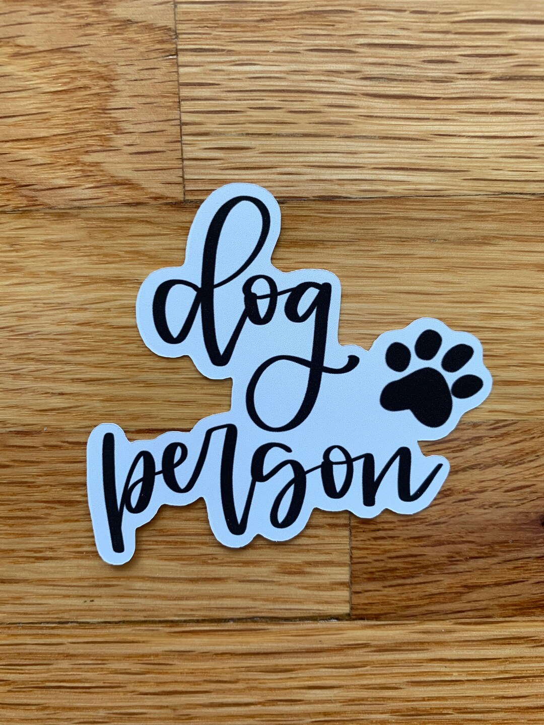 Dog Person Sticker Die Cut Weatherproof Sticker - Etsy