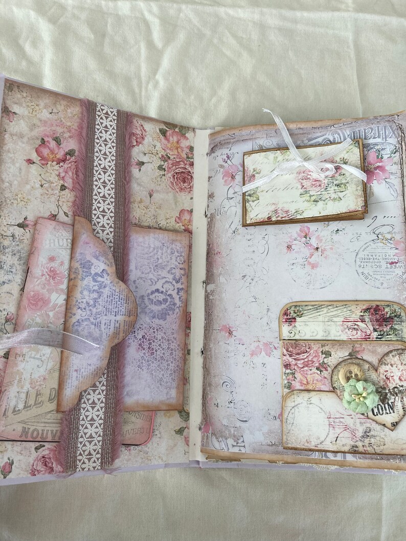 Vintage Rose Journal - Etsy