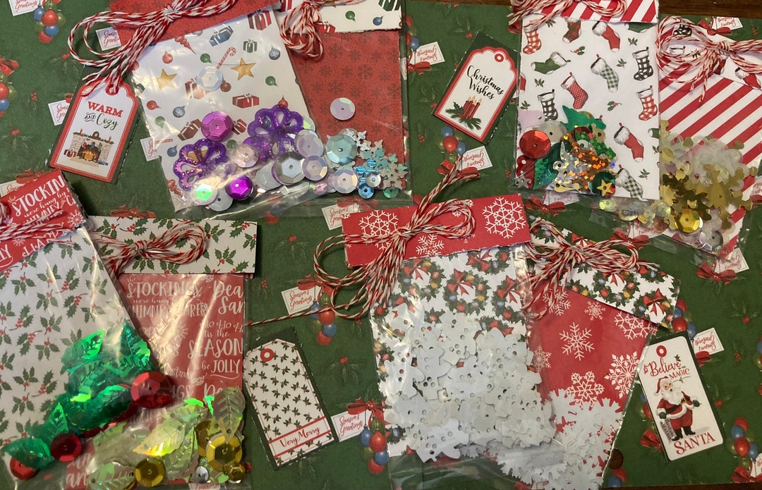MBG Holiday Christmas Craft Sequins Assortment Sets - Etsy