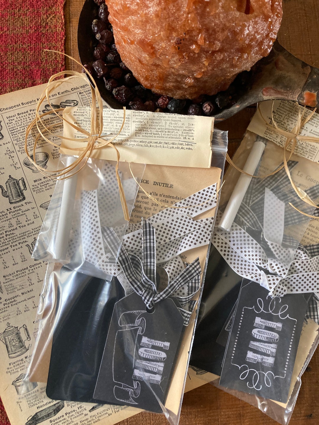 MBG Farmhouse Fresh French Country Chalkboard Tags With Vintage French ...