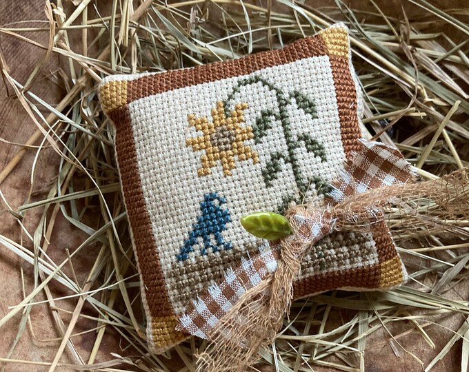 MBG Primitive Cross Stitch Sampler Pin Cushion - Etsy