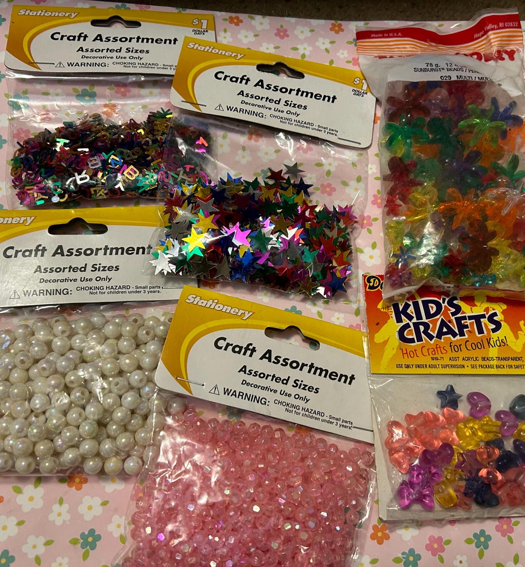 Vintage 1980/90 NOS Ben Franklin Craft Supplies Beads or Confetti - Etsy