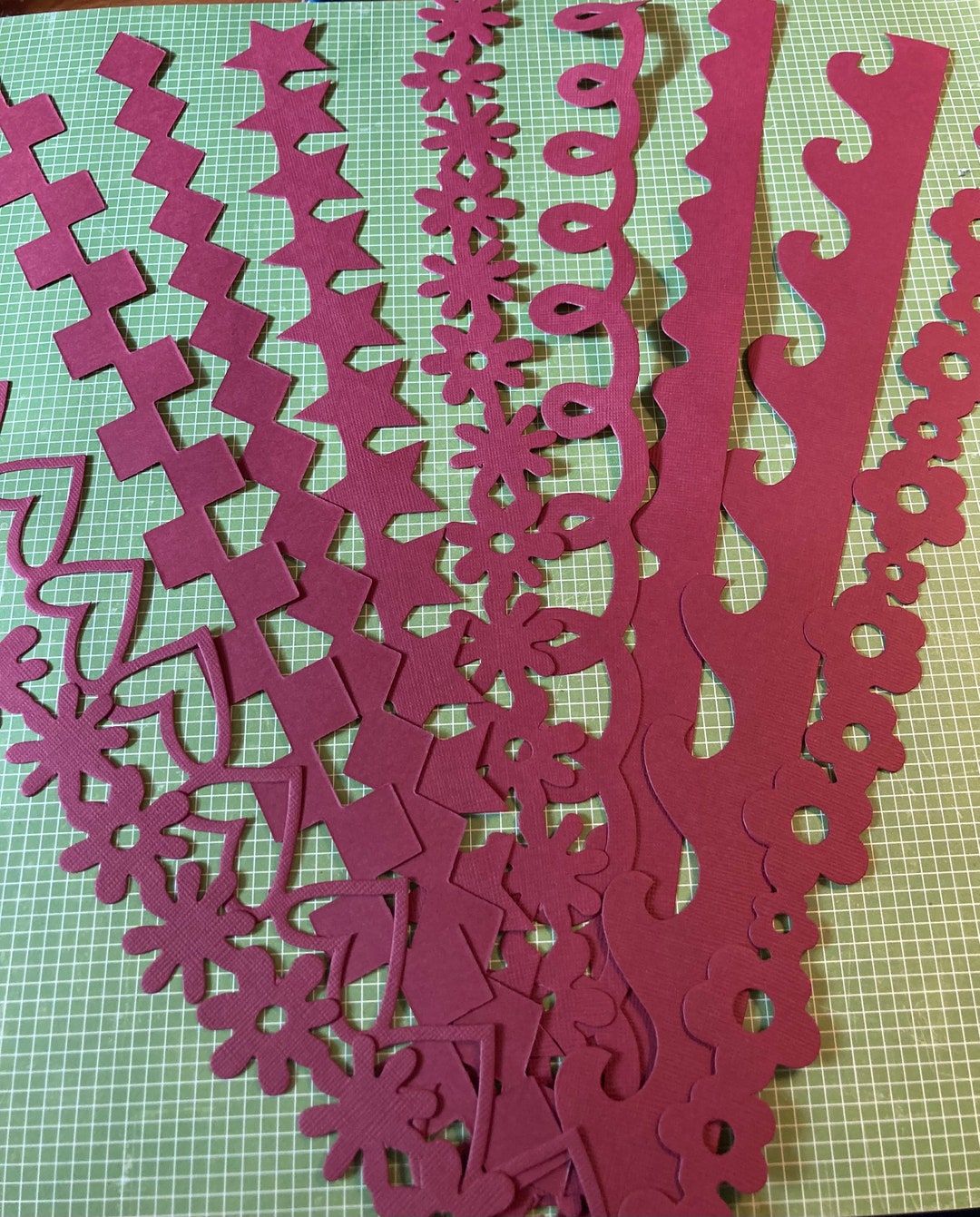 MBG Decorative 12 Cardstock Borders for Scrapbooks Cards Paper Crafts ...