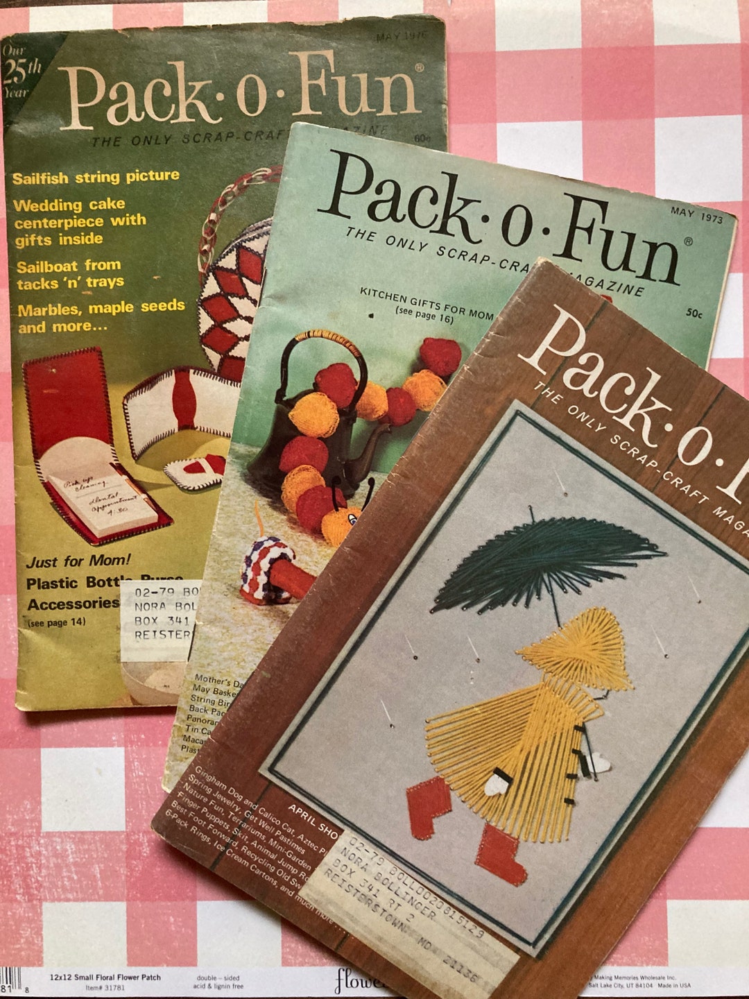 Vintage 1970s Pack O Fun Craft Magazine Spring Time Sampler - Etsy