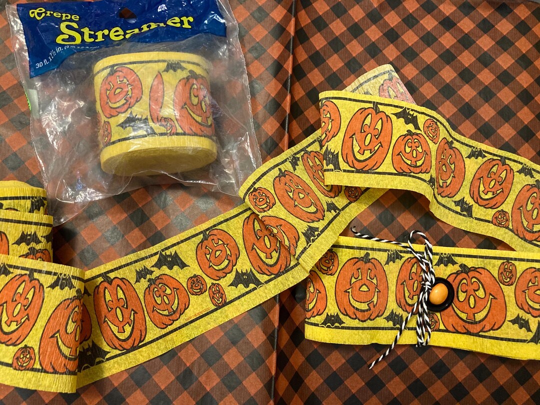 Vintage 1980/ 90s Original Beastle Crepe Paper Spooky Halloween ...