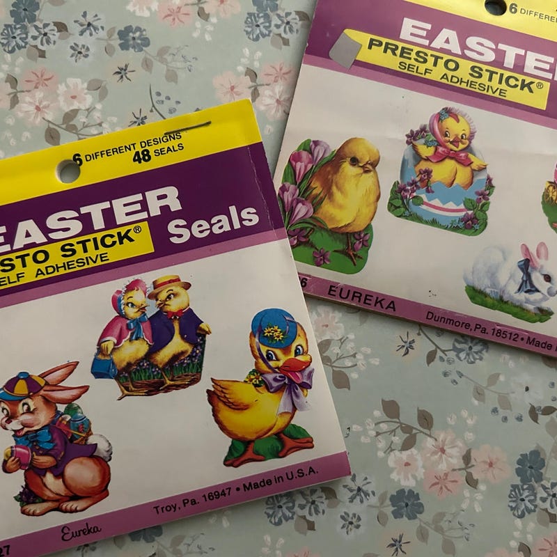 Eureka Easter Stickers - Etsy