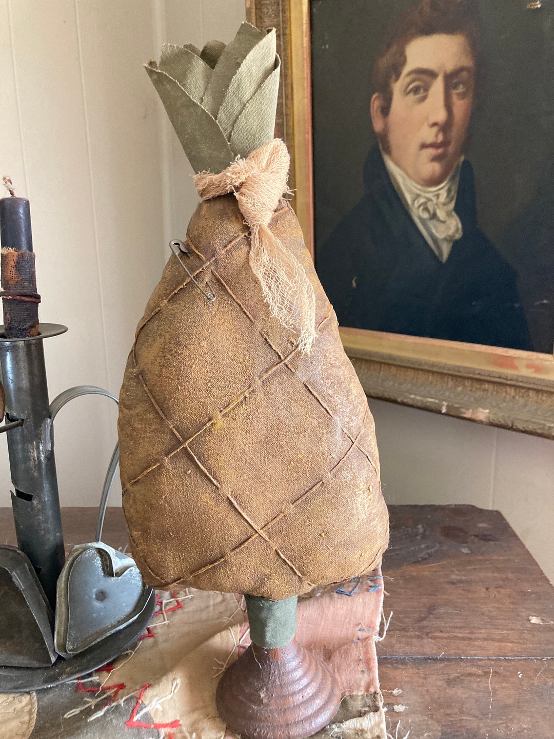 Primitive Folk Art Pineapple Make Do - Etsy