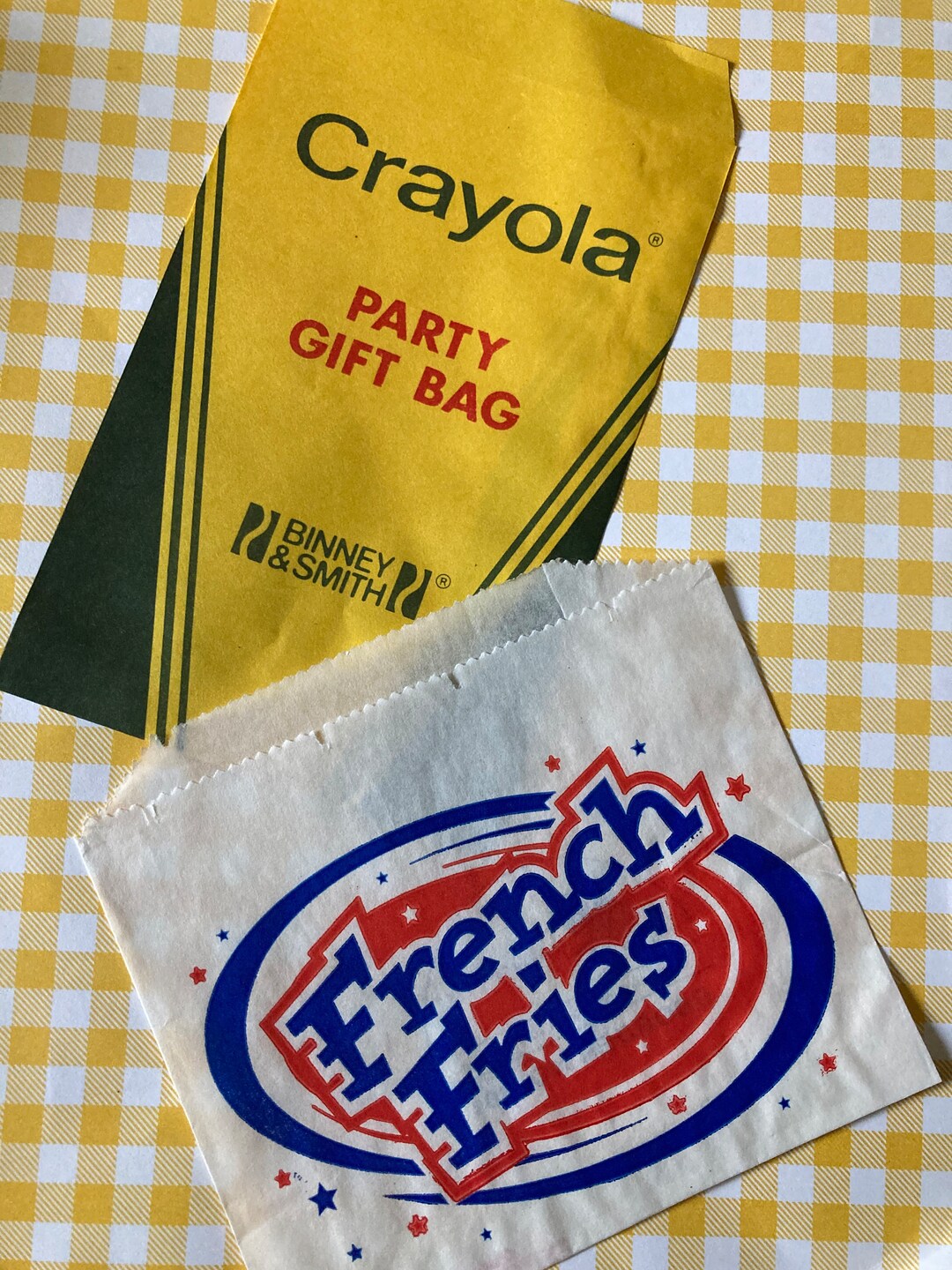 Vintage Paper French Fry or Crayola Favor Bags - Etsy