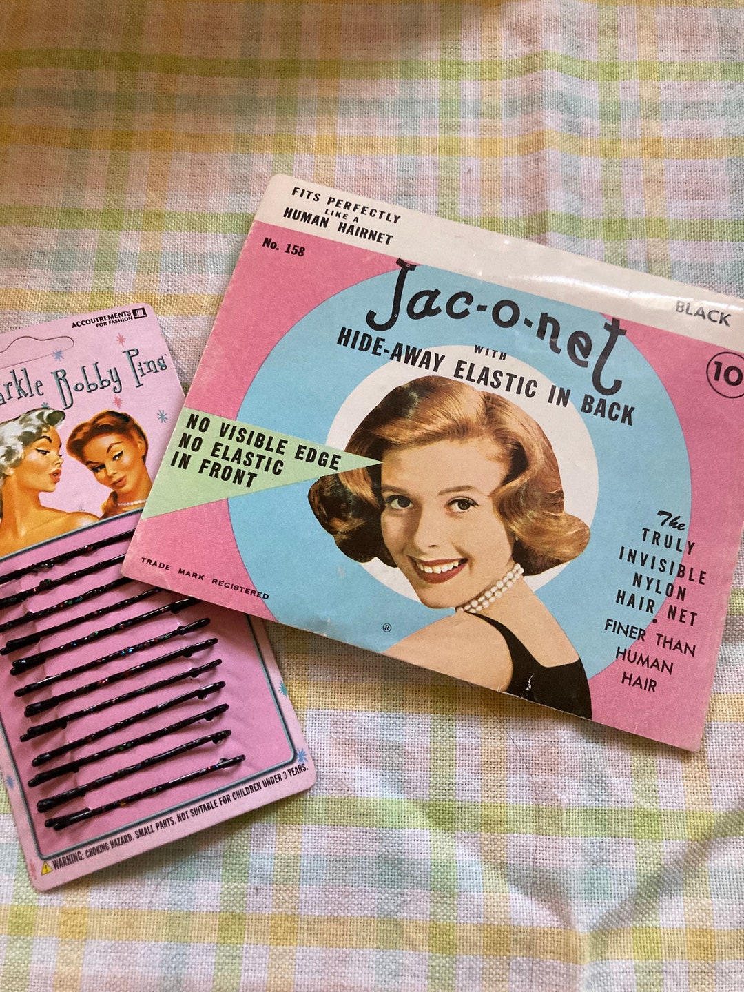 Vintage 1950/60s Jac O Net Hairnets 2003 Fancy Sparkle Bobby Pins - Etsy