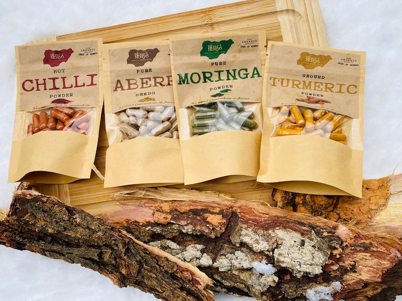 Organic African Pure Abere Seed Powder Capsules hunteria - Etsy