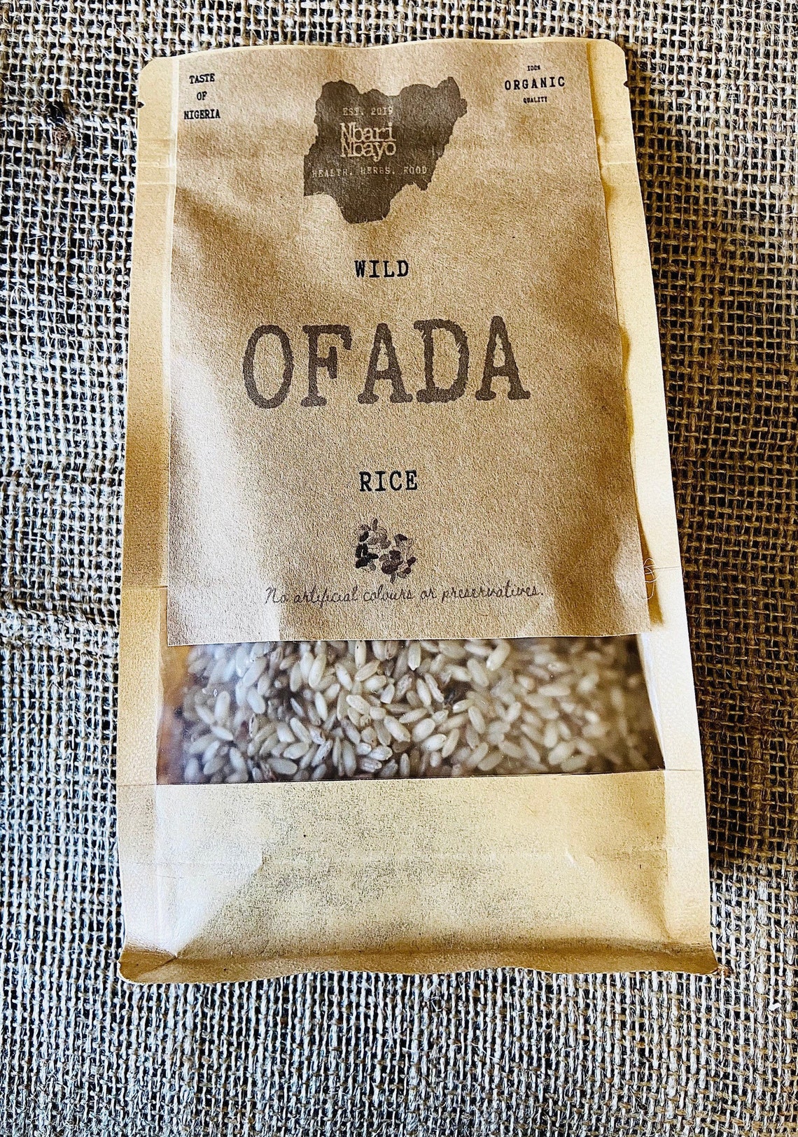 Organic | African | Wild Brown ‘ofada’ Rice - Etsy UK