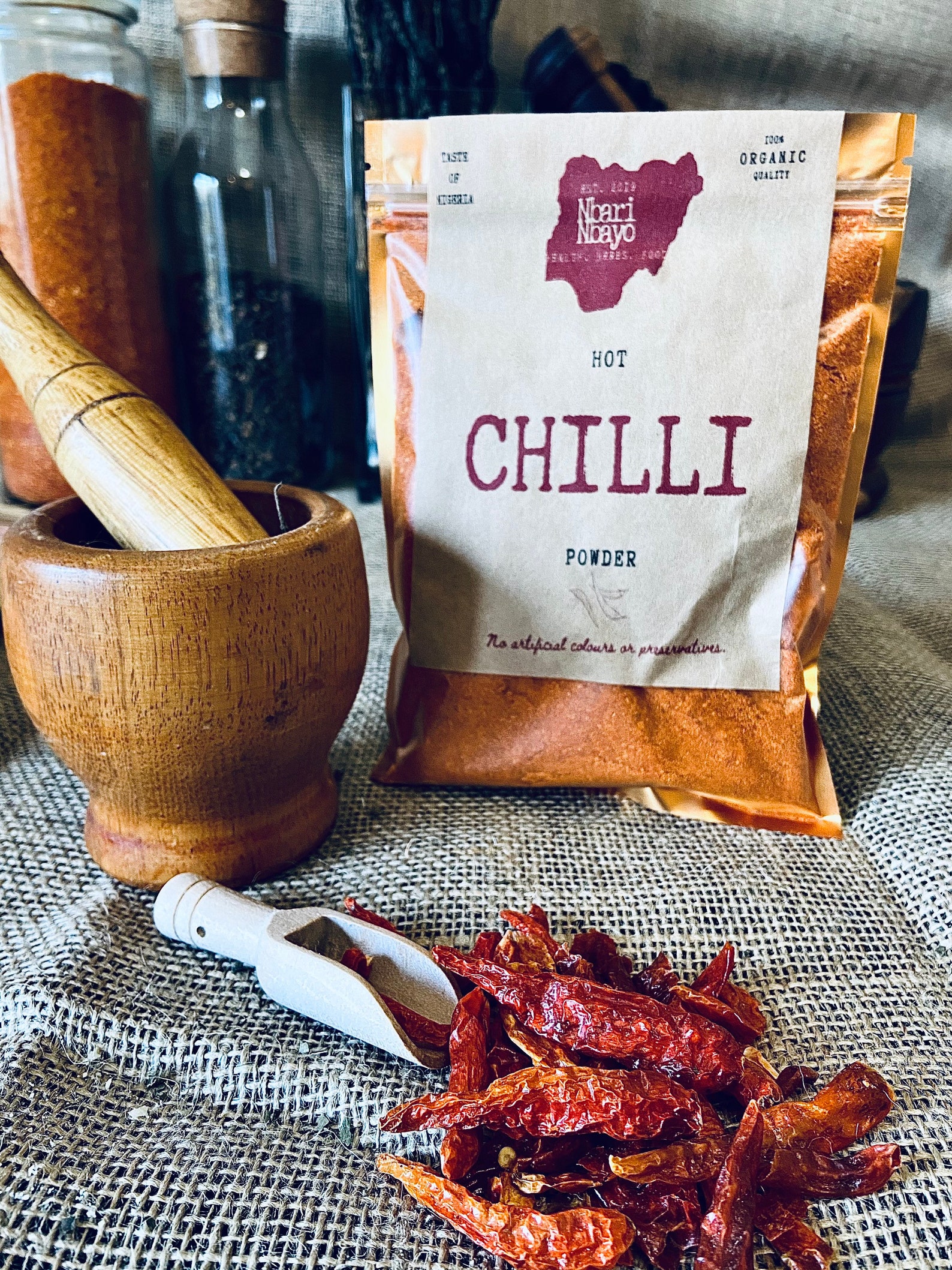 Organic African Hot Chilli Powder shombo Nigerian - Etsy UK