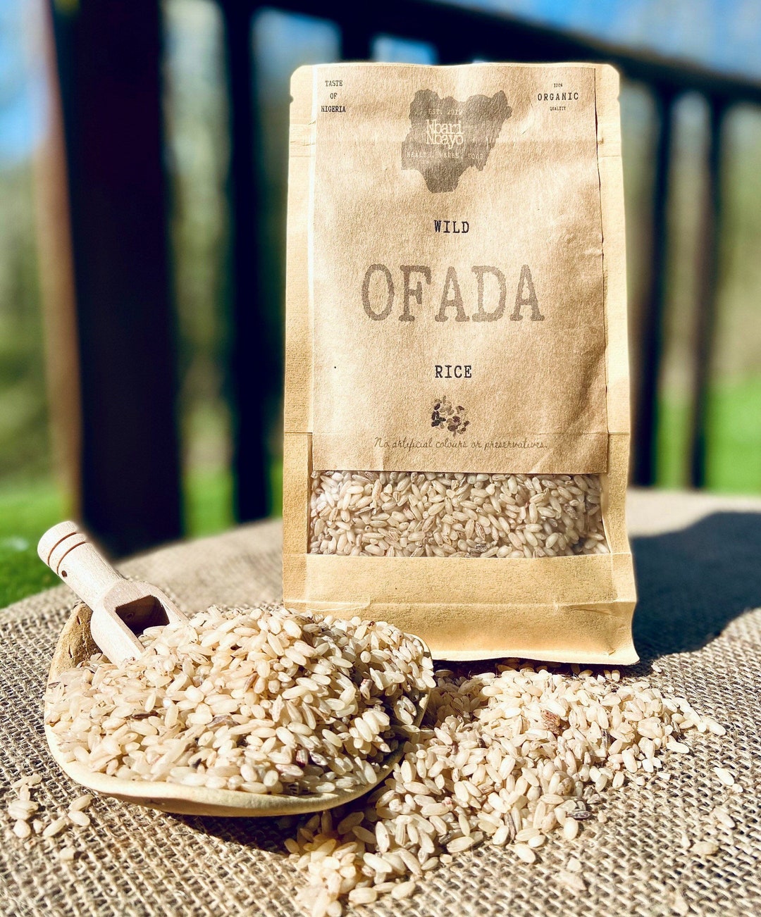 Organic | African | Wild Brown ‘ofada’ Rice - Etsy UK