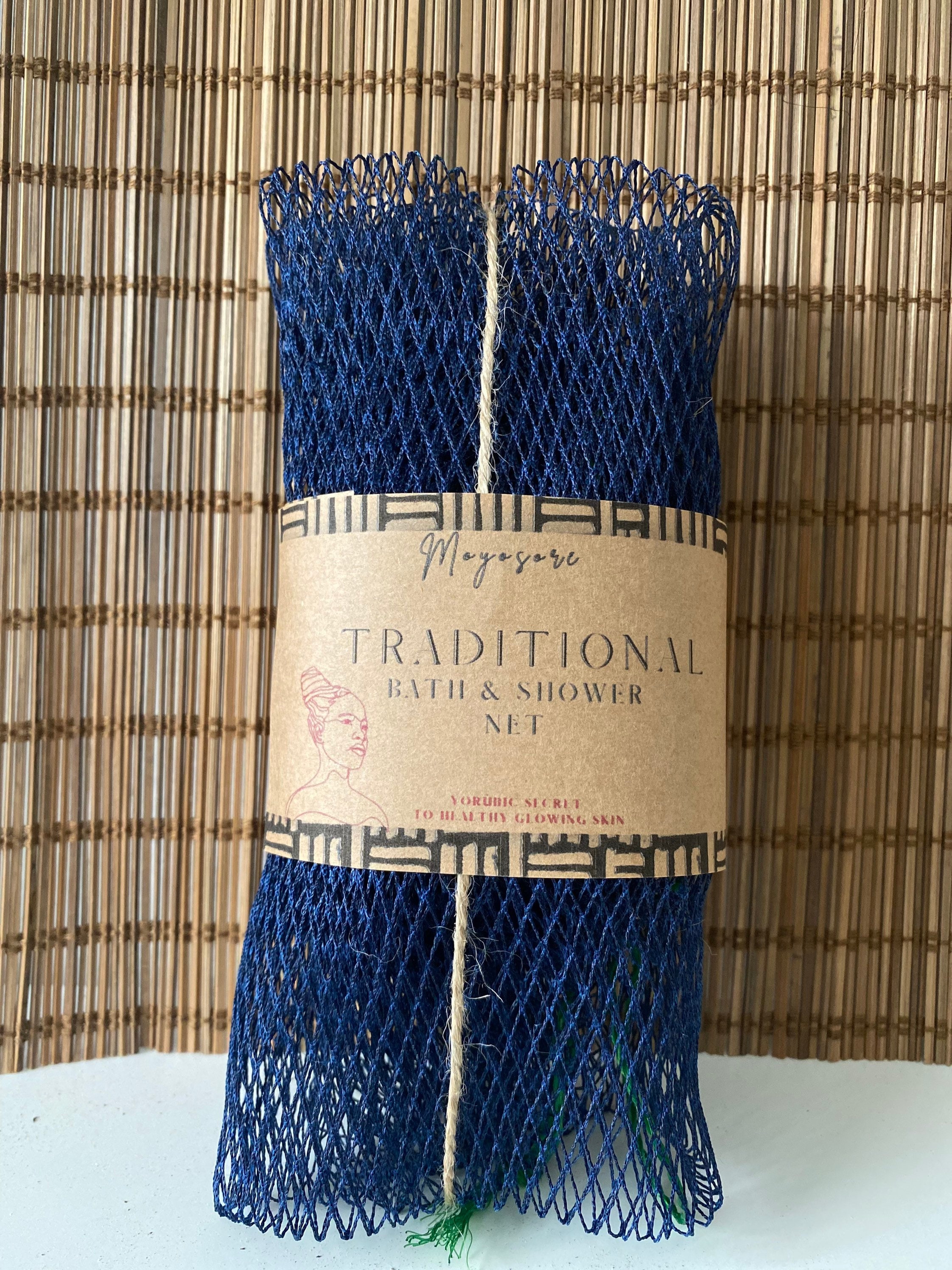 Traditional African Bath & Shower Body Exfoliating Net Sponge | Etsy