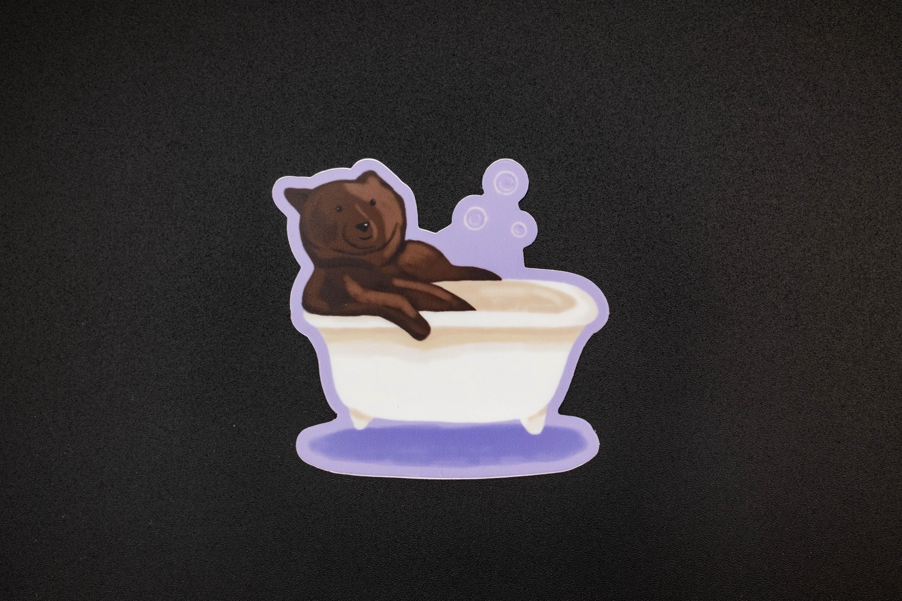 Self Care Bear - Laptop Sticker, Cutesy, Cute Stickers, Whimsical ...