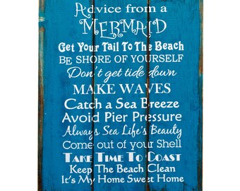 Advice From Mermaid Svg - Etsy