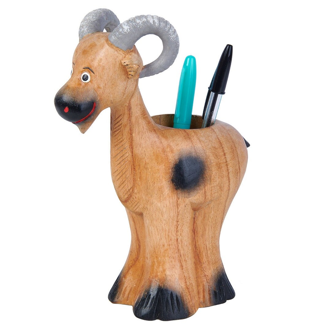 Faire Trade Goat Pen Pot, Christmas, Birthday, New Job, New Home Gift ...