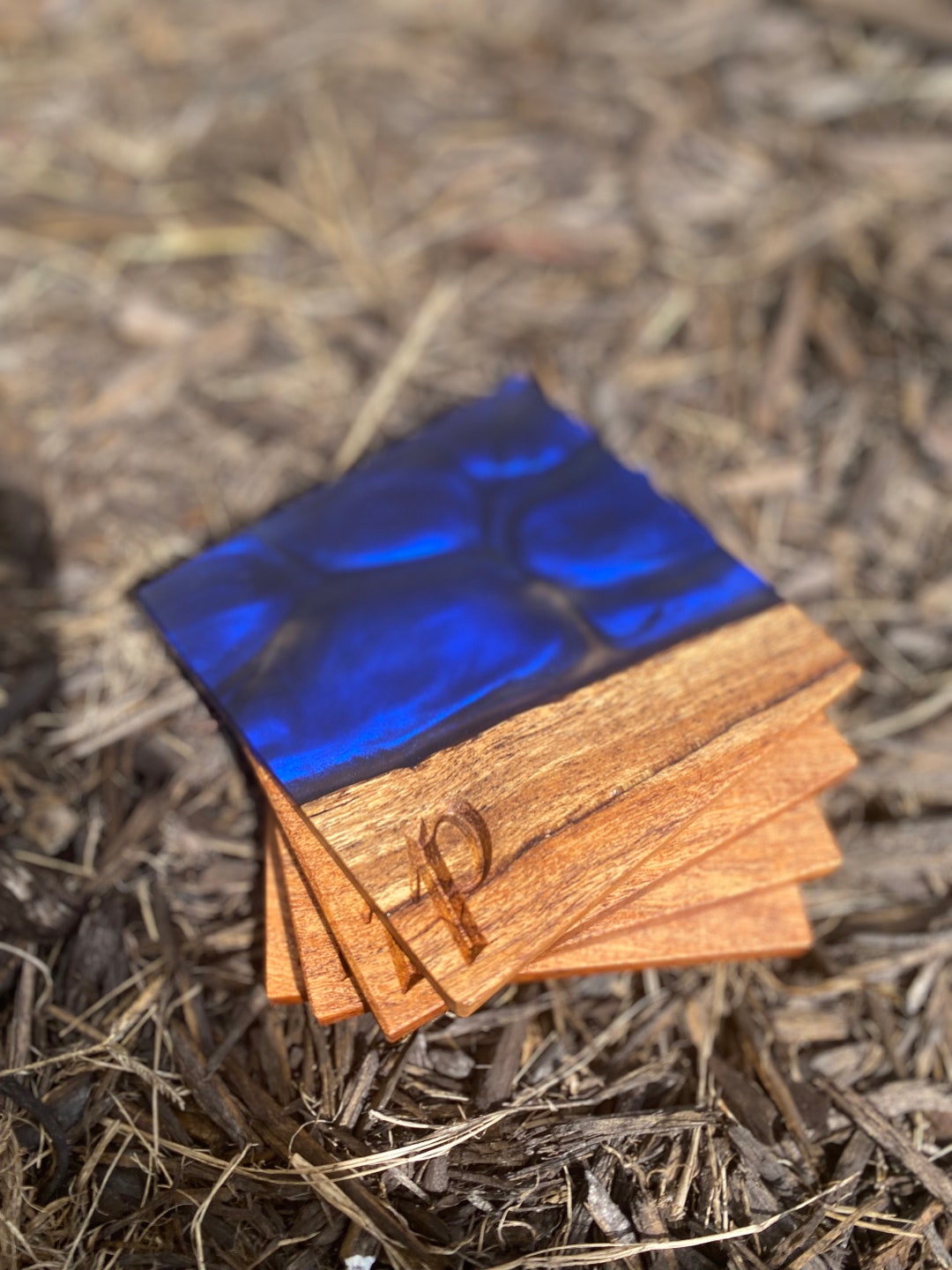 Personalized Wood & Epoxy Coasters | Free Engraving | Wedding Gift - Etsy
