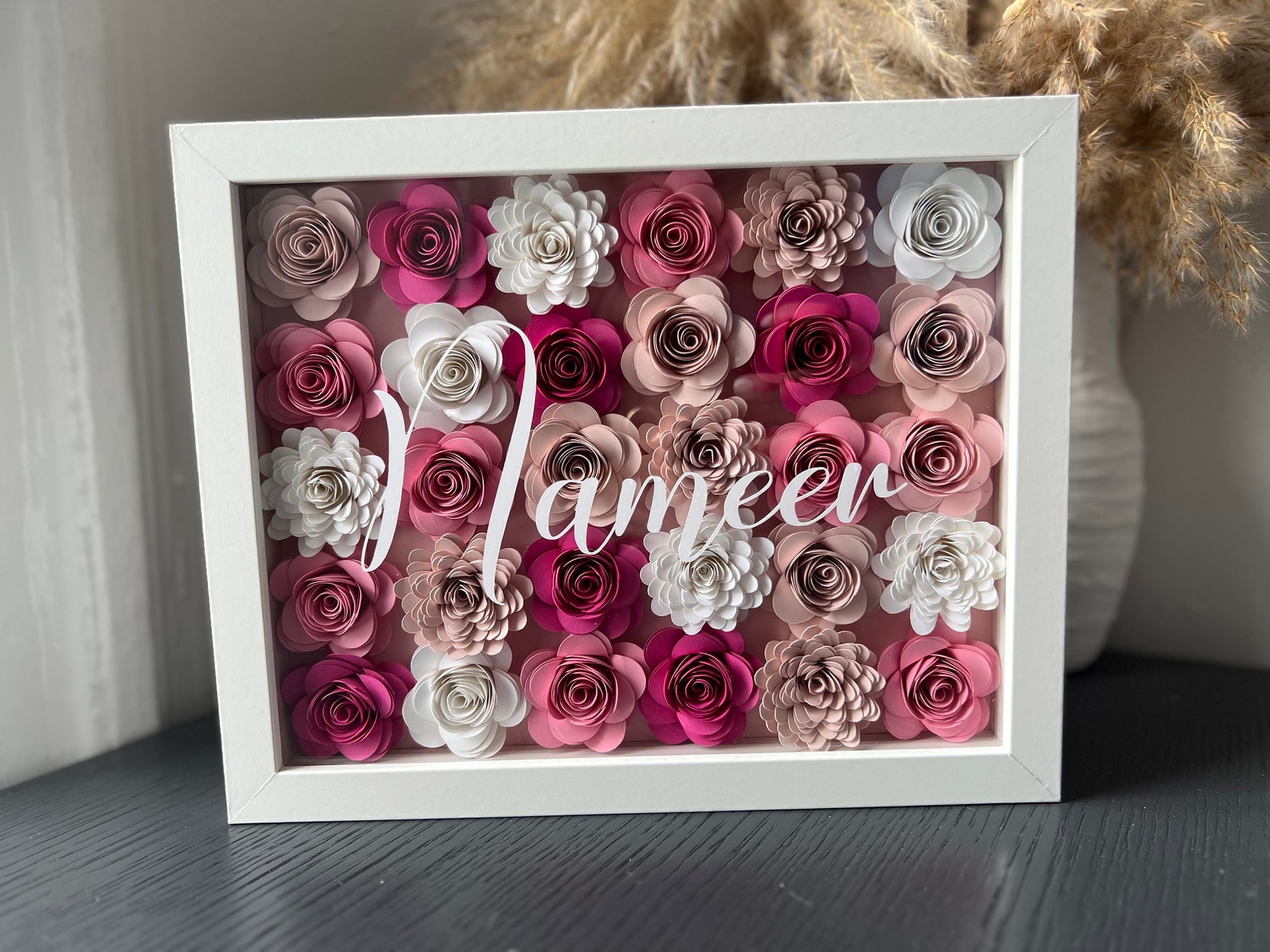 Custom Shadow Boxes With Name Nursery Decor Name Decor Birthday Gifts ...