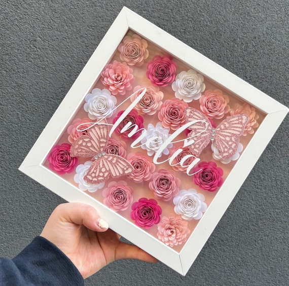 Custom Shadow Boxes With Name Nursery Decor Name Decor - Etsy