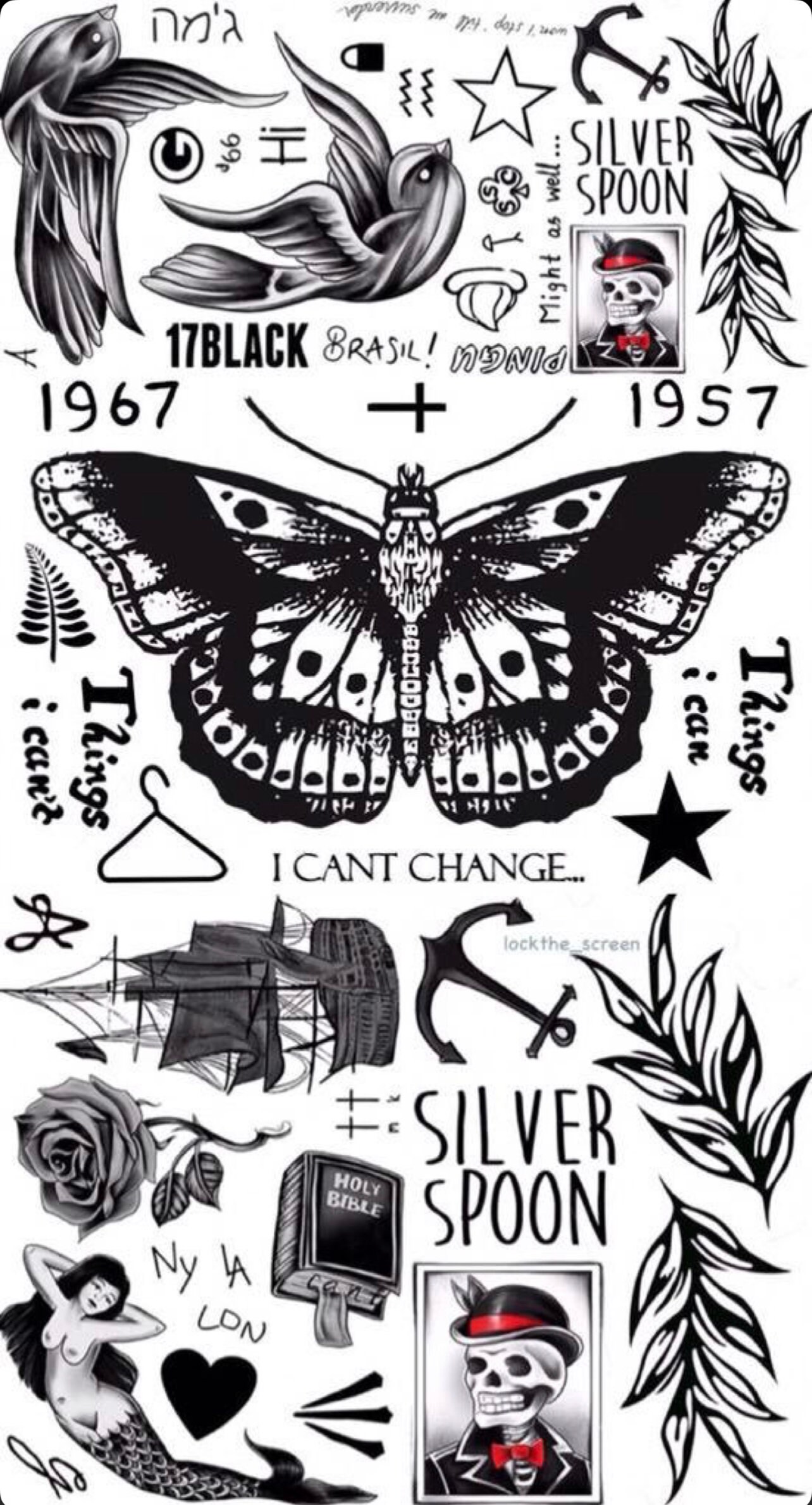 Harry Styles Pre-made Tattoo Stencils Pre-made Tattoo - Etsy
