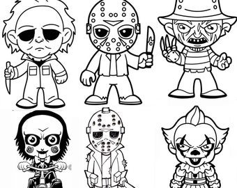 Pre-cut Ready to Use Horror Tattoo Stencils - Etsy